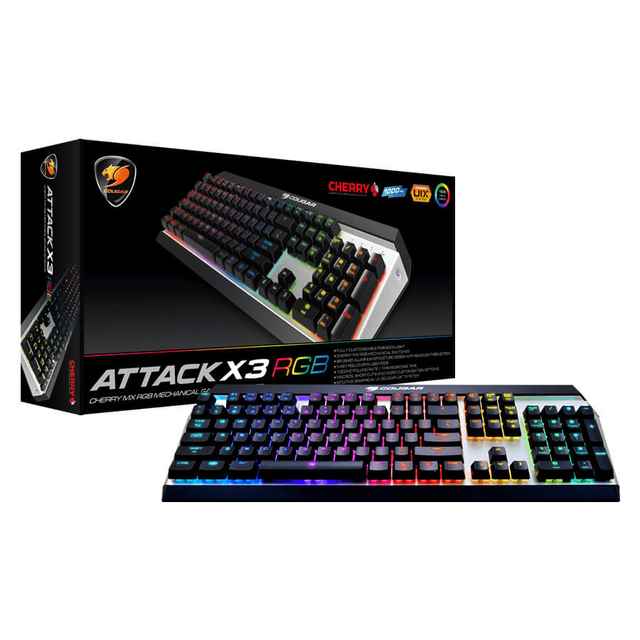 Cougar Attack X3 RGB Premium - Cherry MX Mechanical Aluminium Gaming ...